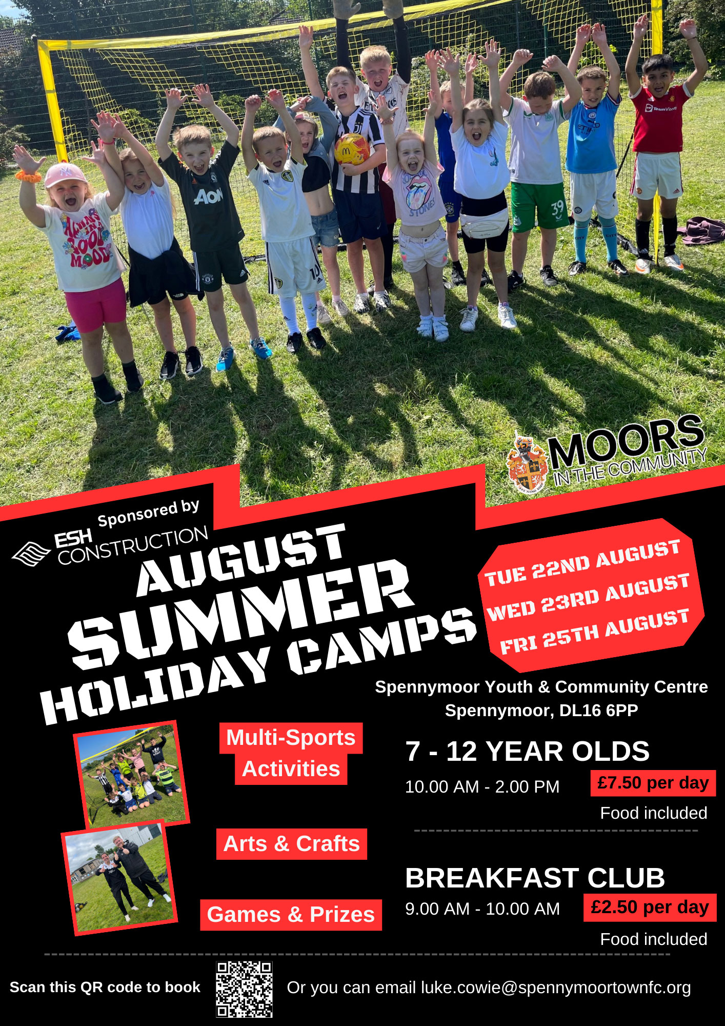 Book Now For August Holiday Camps - Spennymoor Town FC