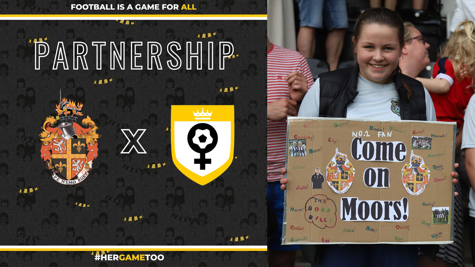 Moors Team Up With Her Game Too - Spennymoor Town FC