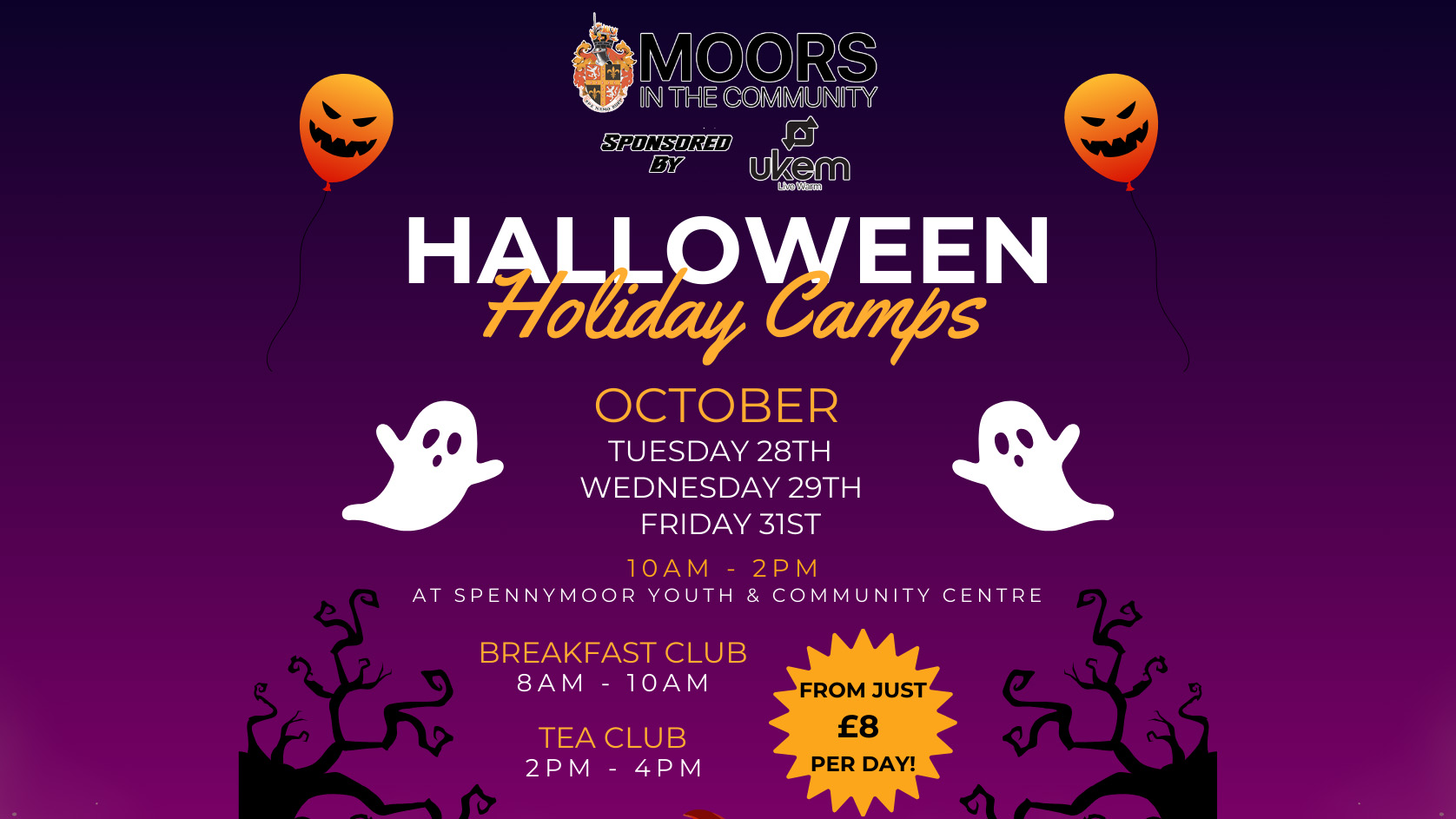Book Now For Our Halloween Holiday Camps - Spennymoor Town FC